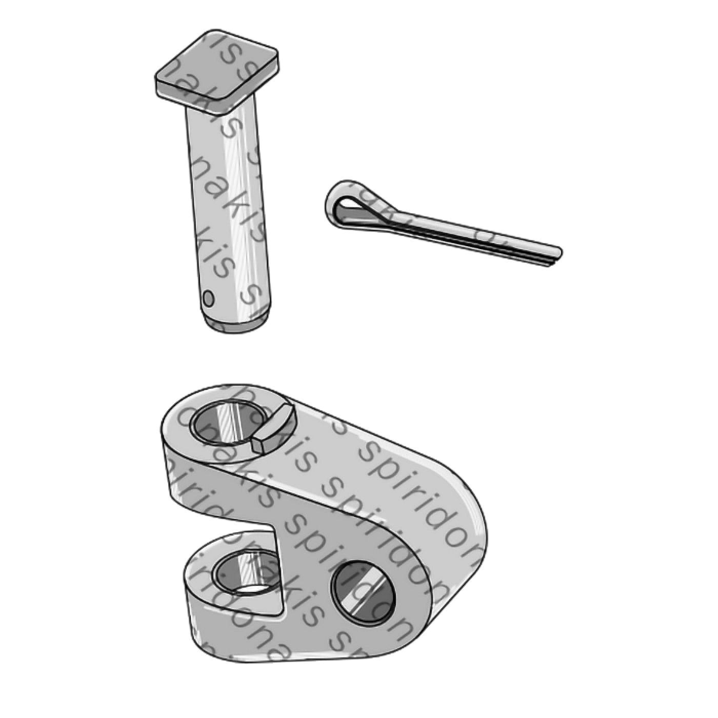 Top Link Parts : 18-350 Articulated without Spindle Φ25,4 ...
