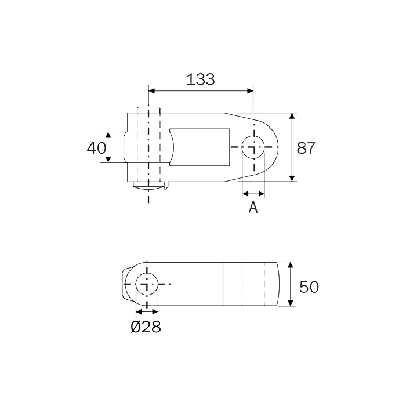 Top Link Parts : 18-450 Articulated without Spindle Φ25,4 ...