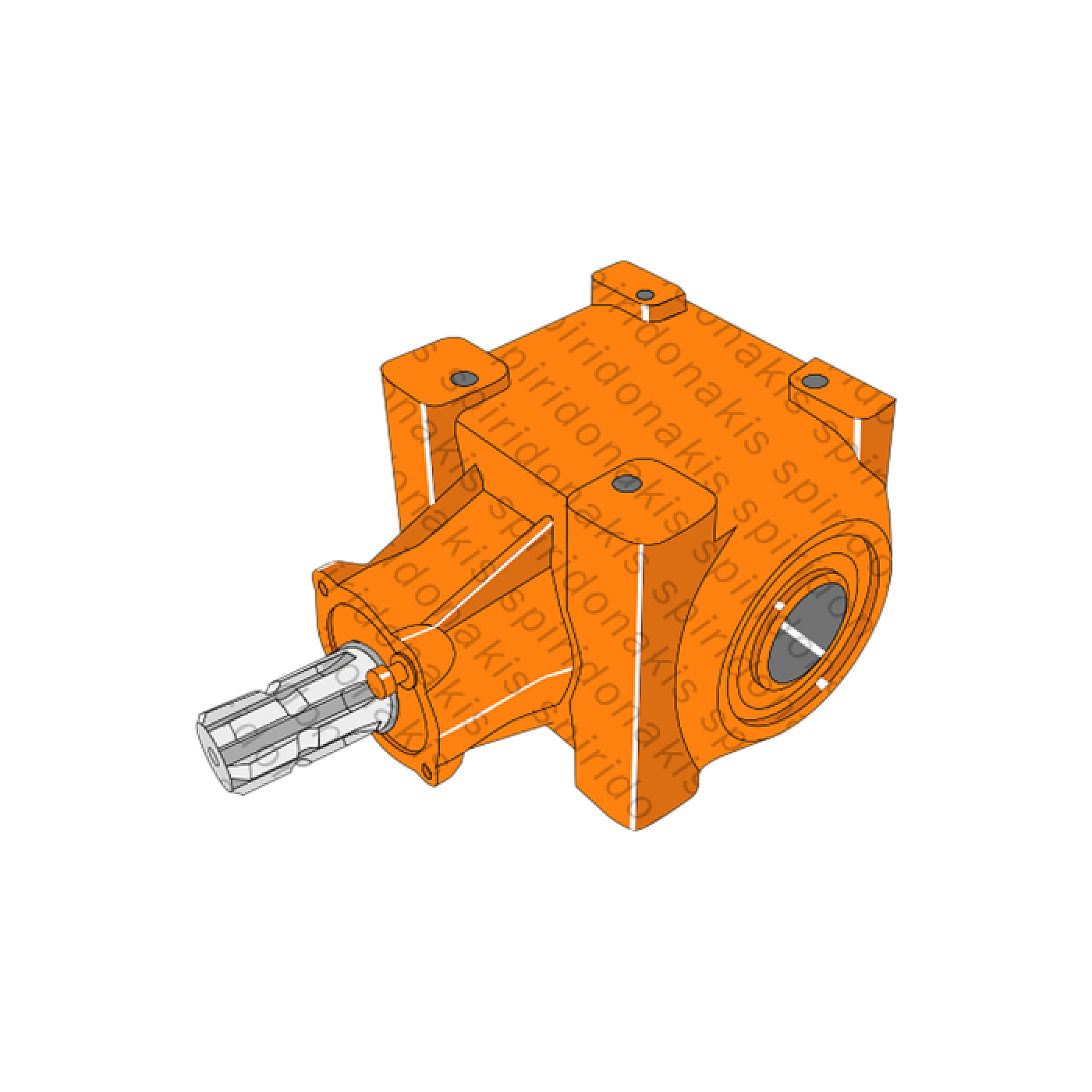 Rotary Cultivator Gearbox & Spare Parts : RTSD-01 Gearbox ...