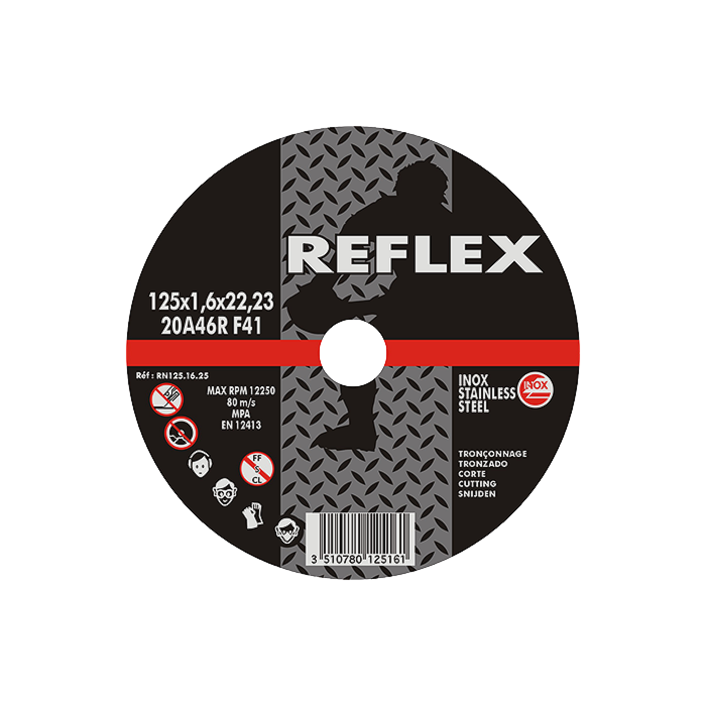 Cutting / Abrasive Disks : 125.16.25 Cutting Disc Inox 125.16.25 ...