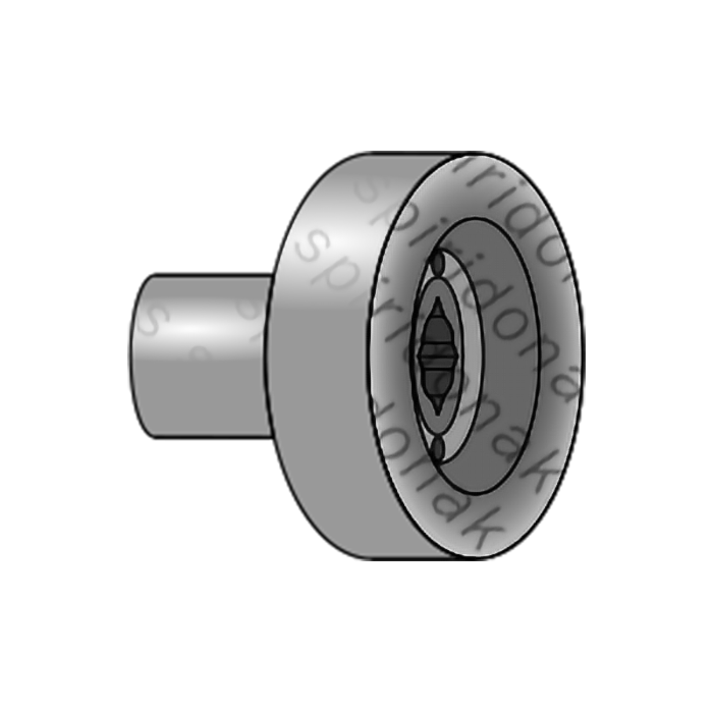 Hubs : 30-021 Harrow Disc Steel Cap 30x30 Male L185mm