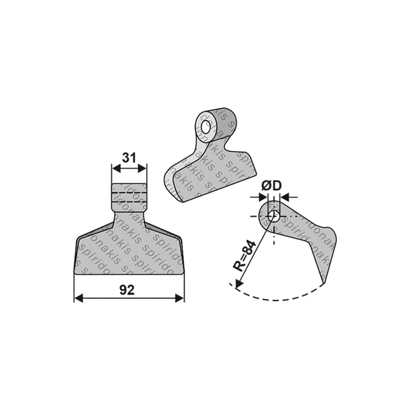 Pruning Hammers : 07-070 Mulcher Hammer MUR China