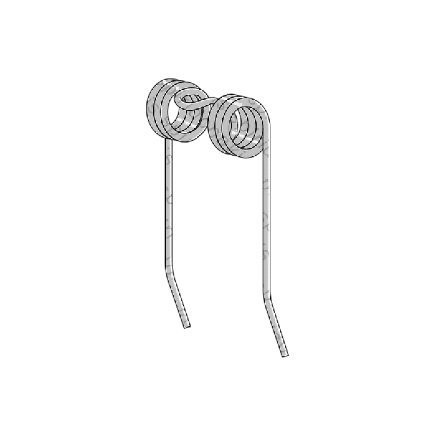 Baler : 29-078 Baler Spring Welger Straight ( 3 Srirals)