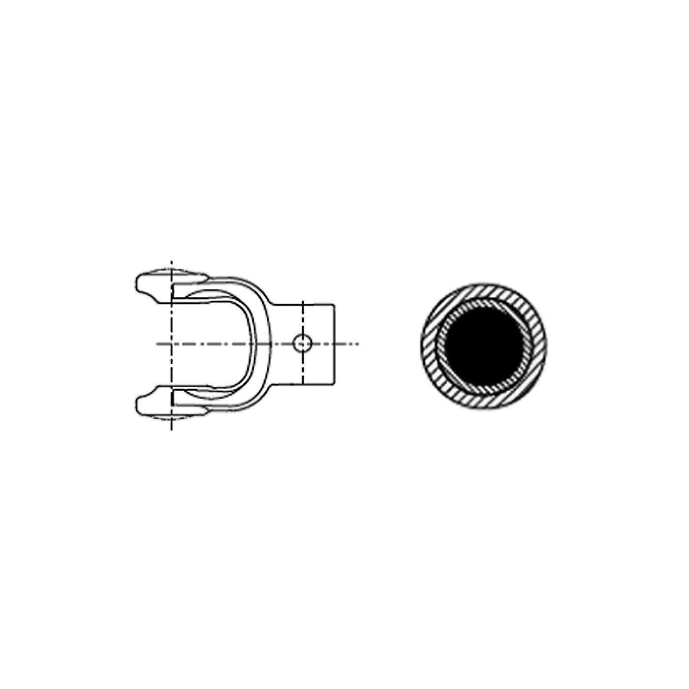 Yokes : 08005026 Splined Tube Yoke Binacchi Νο5 External ...