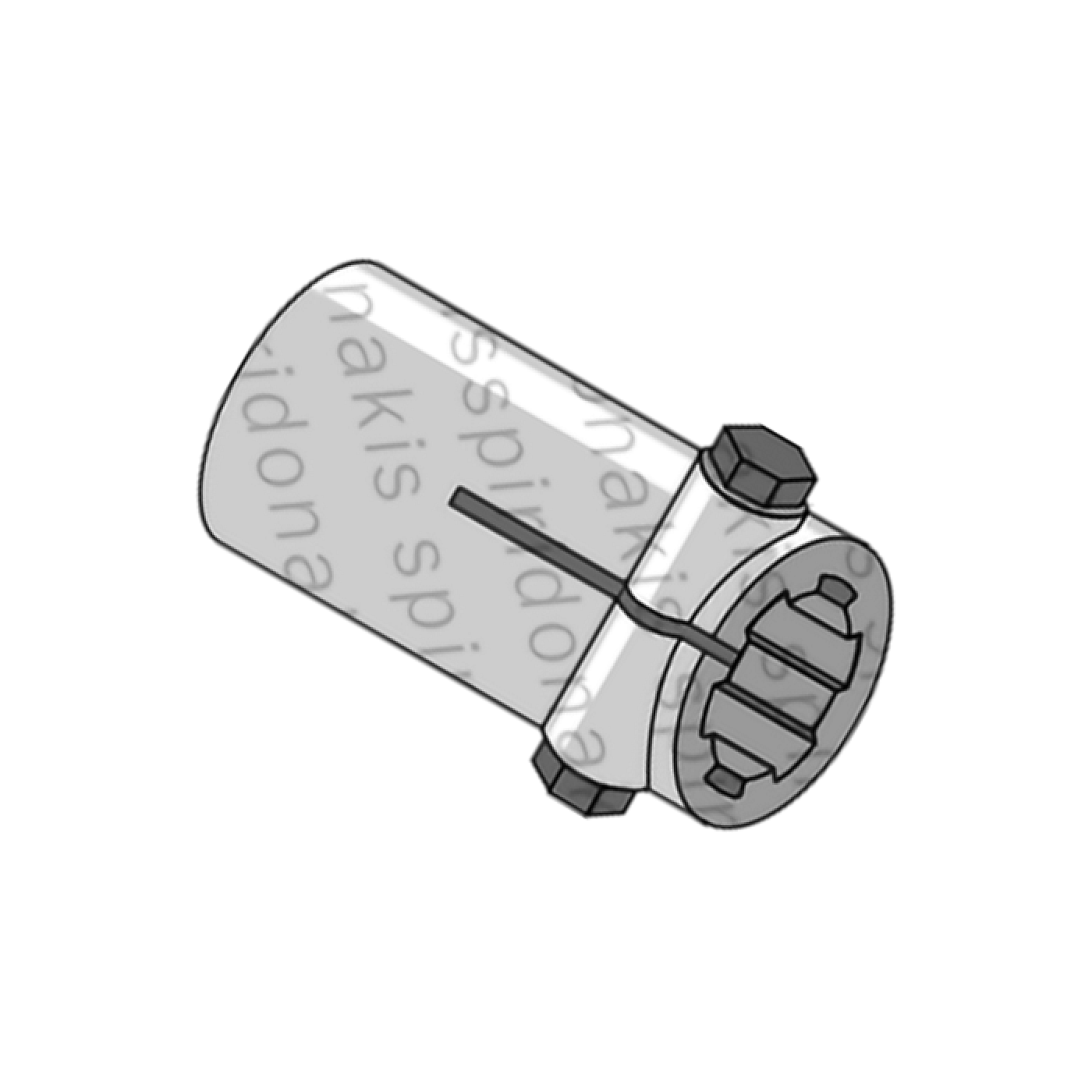 Splines : 21-281 PTO Adapter with Safety Kubota