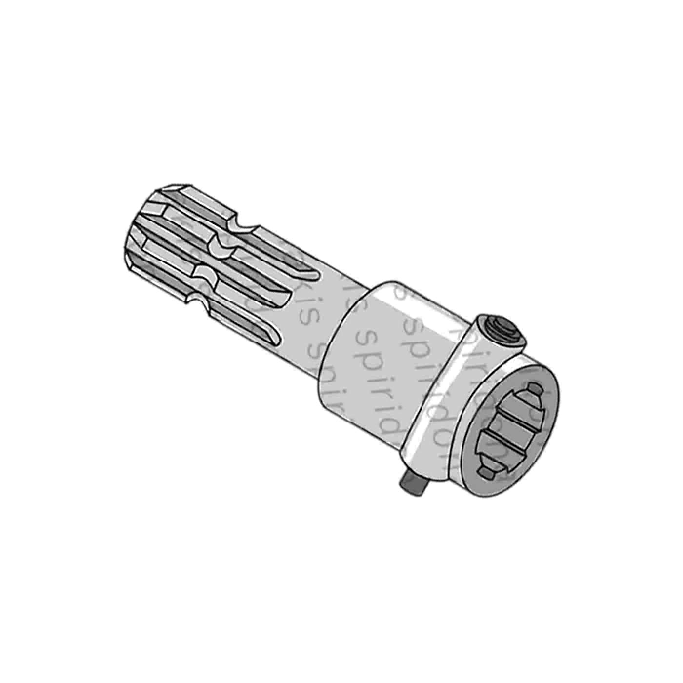 Splines : 21-140 PTO Adapter with Safety Male-1 3/8 z6 ...