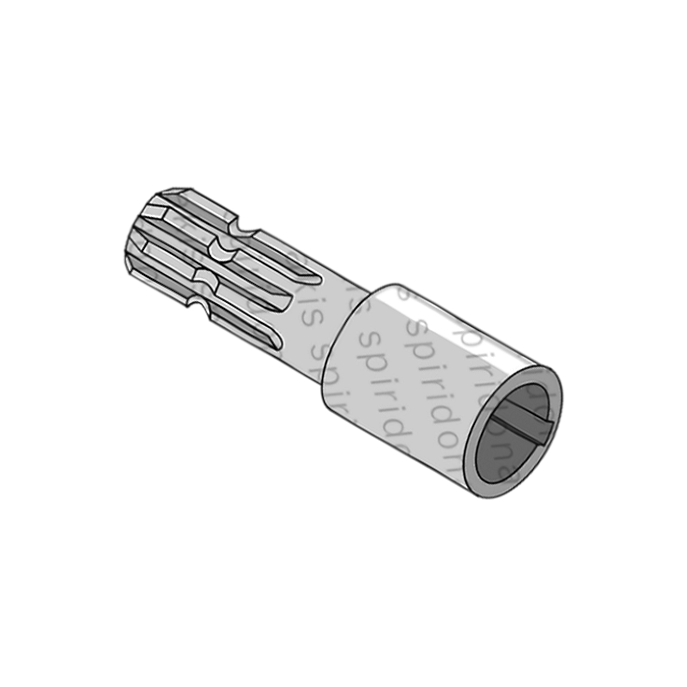 Splines : 21-260A Contraction Shaft Male-Female Φ25 (150)