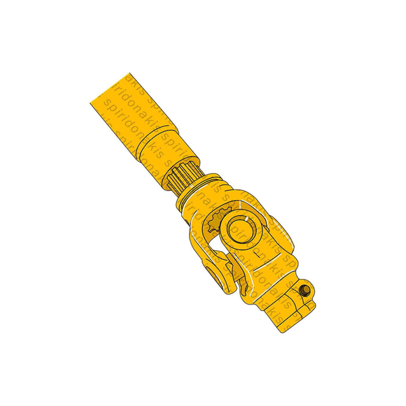 Complete PTO Shafts : S5100 Splined PTO Shaft 1000/47ΗΡ/30,2x80 ...