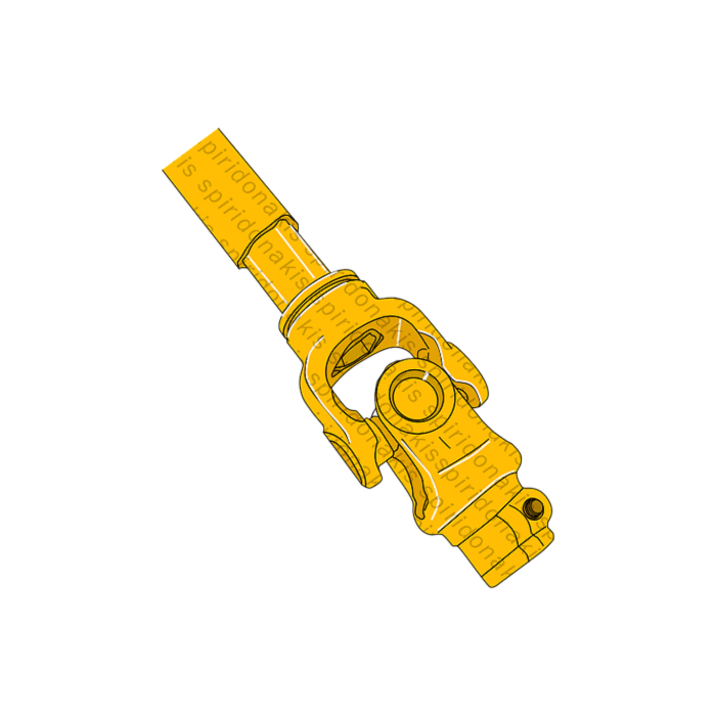 Complete PTO Shafts : B1060 Triangular PTO Shaft D=410mm/16HP/22x54 ...